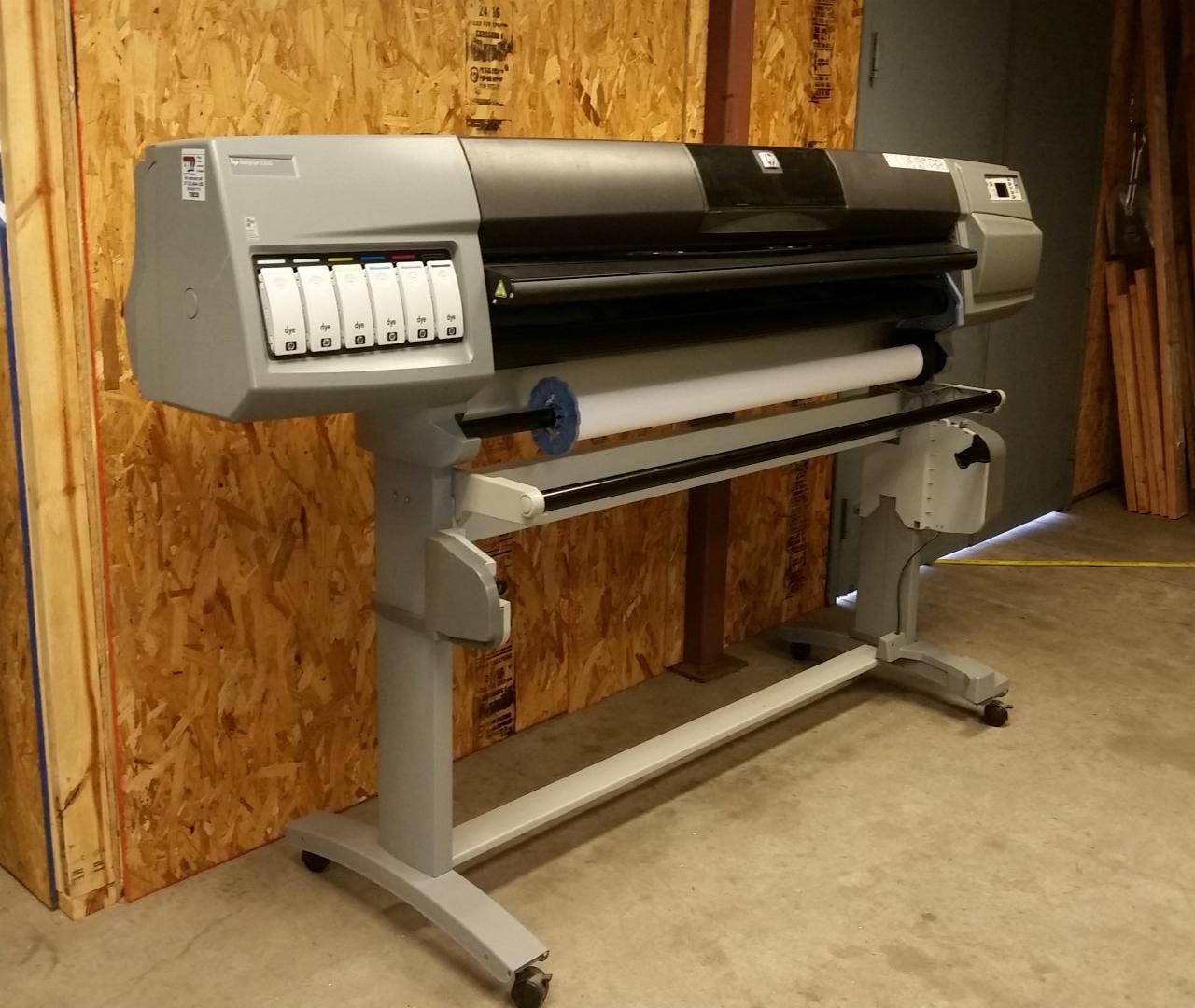 Lot #50: HP Designjet 5500 60" Wide Format Printer - WireBids
