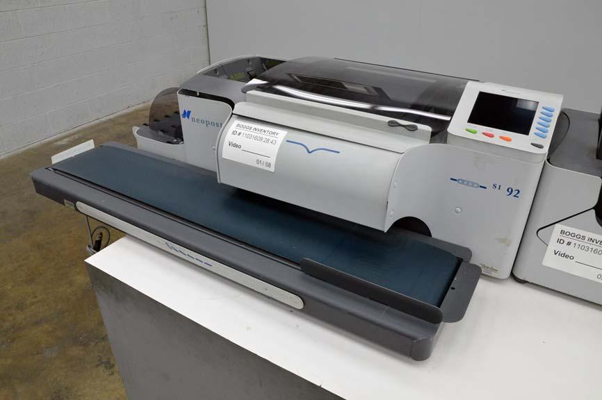 Lot #58: NEOPOST SI-92 FOLDER INSERTER 2 STATION TR-7A TRANSPORTATION ...