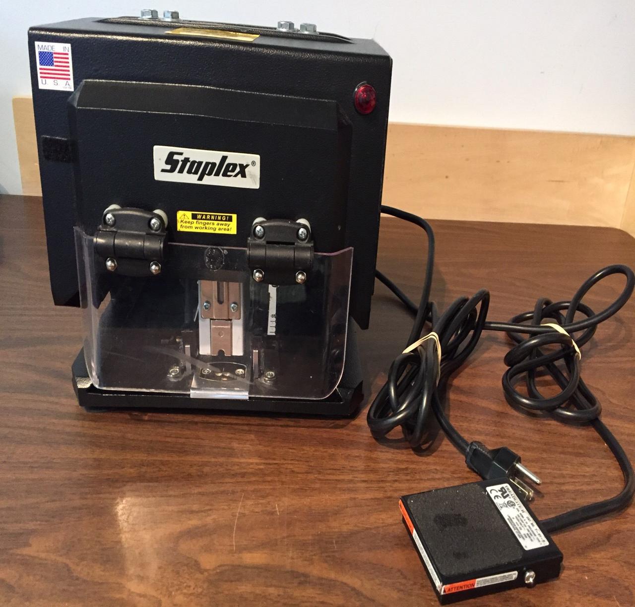 Lot #37: Staplex SU-100 X Ultra Heavy Capacity Electric Stapler with ...