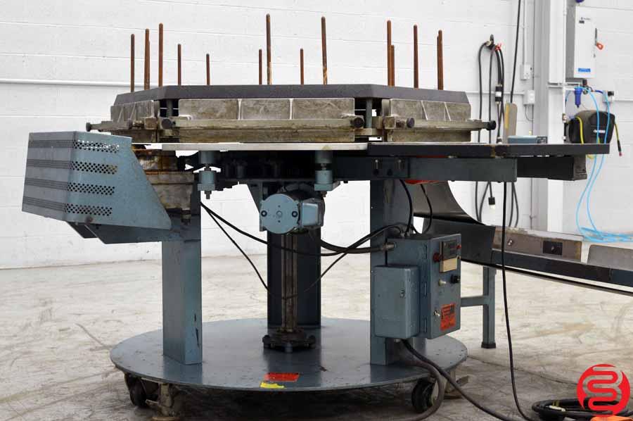 Lot #11: Brackett CPM1C 6 Clamp Circular Automatic Padding Machine with ...