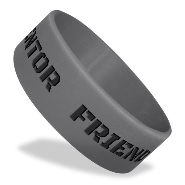 One Inch Wide Custom Silicone Wristbands