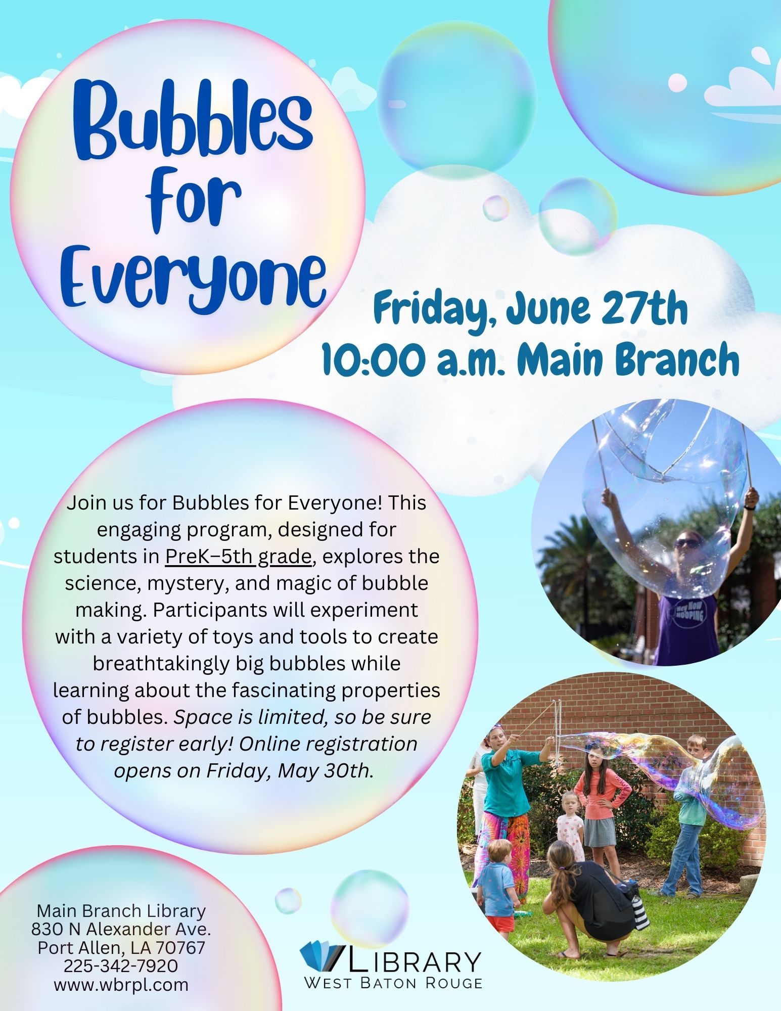 Events from May 13th – May 28th – Page 3 – West Baton Rouge Parish Library