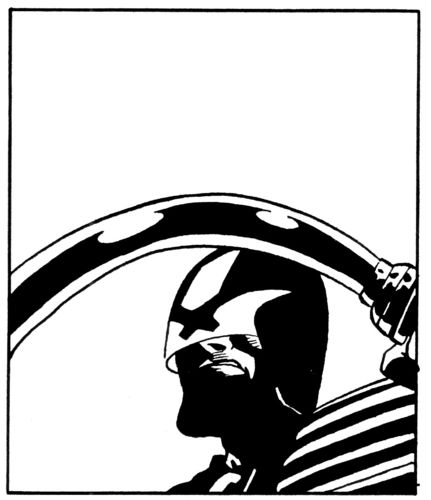 Judge Dredd panel 2 - ink