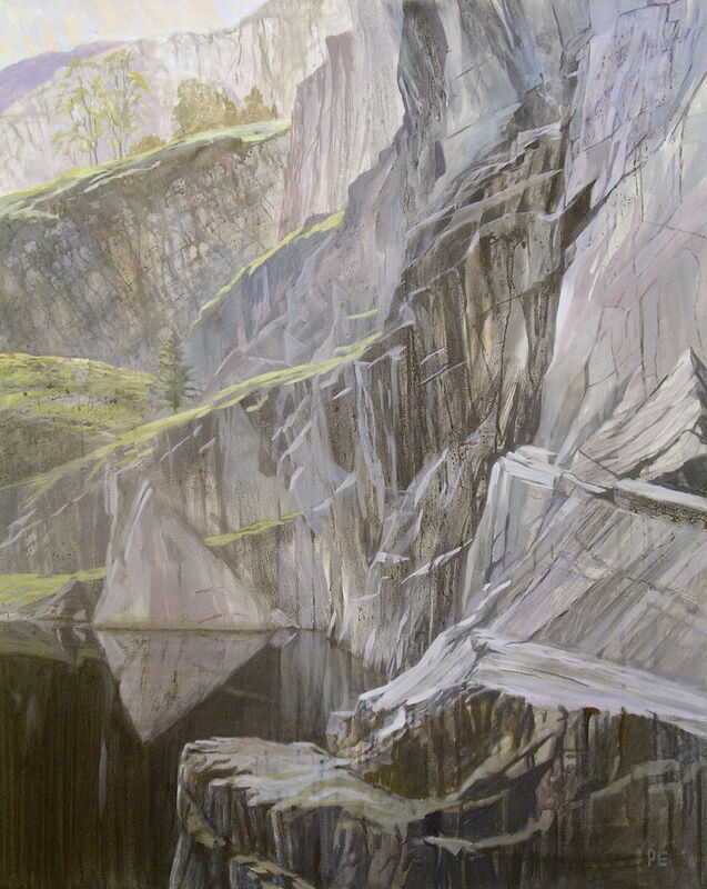 Slate quarry - Oils/ink