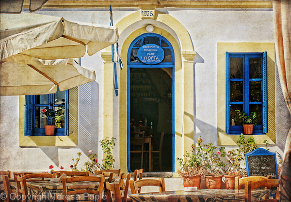 Greek cafe - art photography