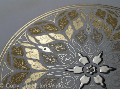 Illuminated Rose Window - Golden Light - detail