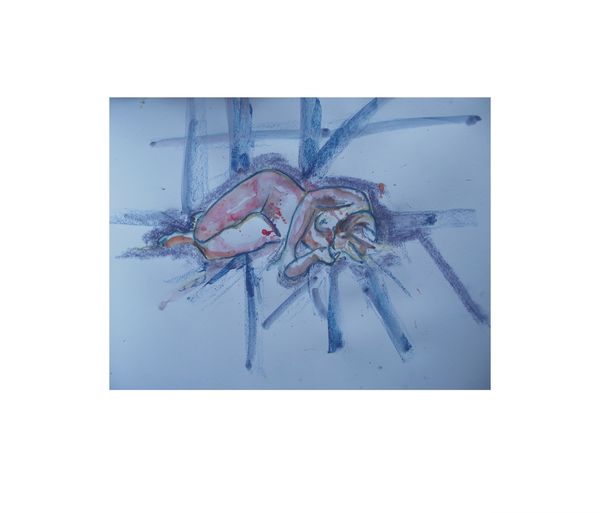 Figure study - Ink and pastel