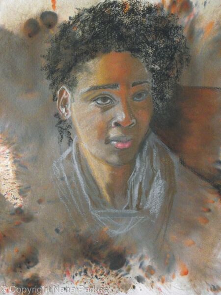 Ruby - portrait study - Mixed media