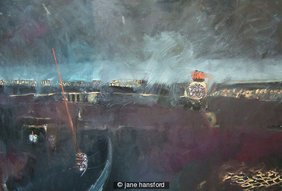 Over there - oil on canvas