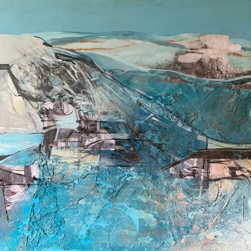 Mixed media Landscape Paintings