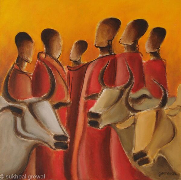 Manyatta 2 - Acrylic on Canvas