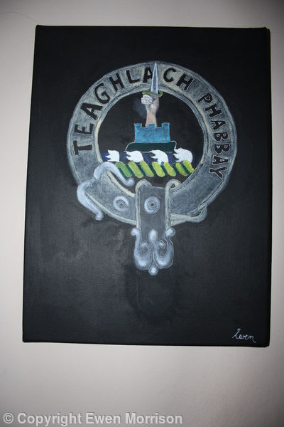 Morrison Clan Crest - Oils, stretched canvas,