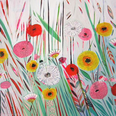 contemporary floral original shyama ruffell painting chelsea flower ...