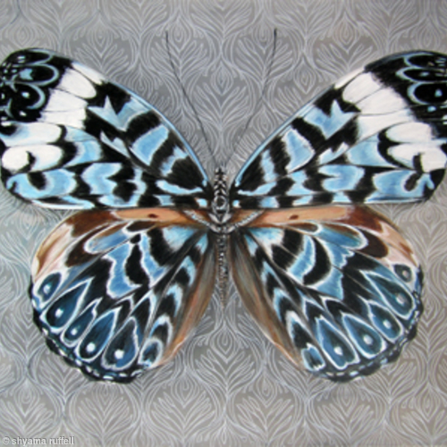 contemporary floral original oil shyama ruffell painting acrylic ...