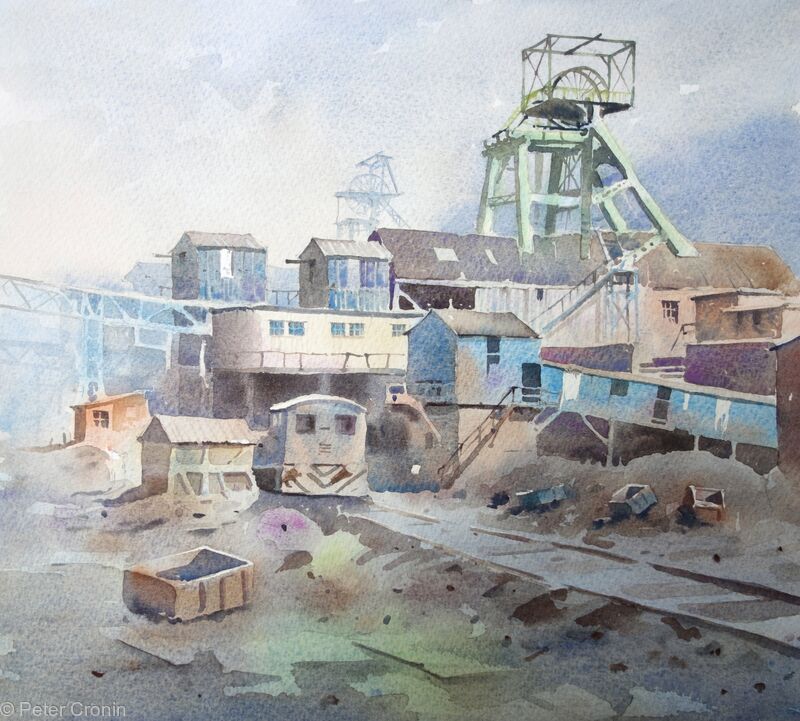 Wyndham Colliery - Watercolour