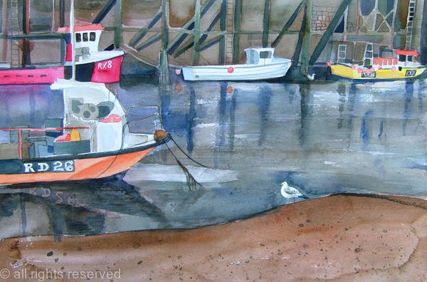 Rye harbour - Watercolour