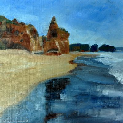 Landscape paintings of Greece, Malta, Italy and Portugal