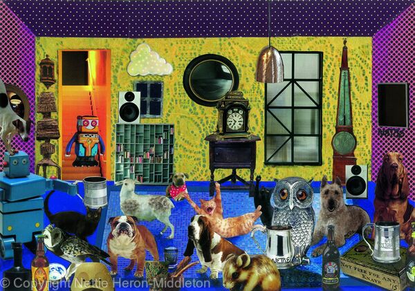 'all Night Party' - print from original collage