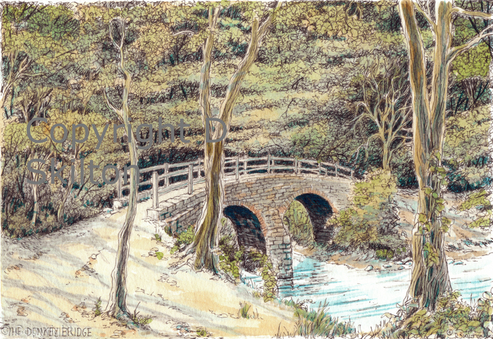 The Donkey Bridge New England Nr Highley Shropshire, greeting card or ...