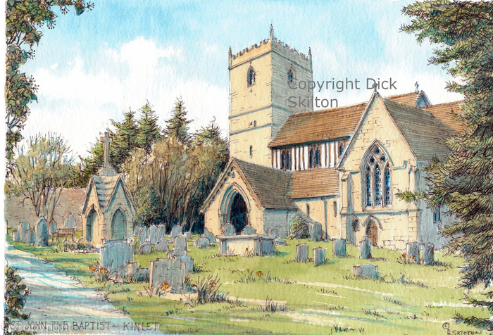 Kinlet Church St John The Baptist, greeting card. prints and postcards ...