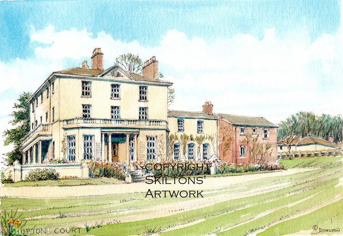 Hopton court Nr Cleobury Mortimer ( wedding venue) as a greeting card ...