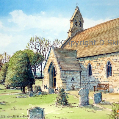 churches of Shropshire artwork watercolour and pen drawings wedding ...