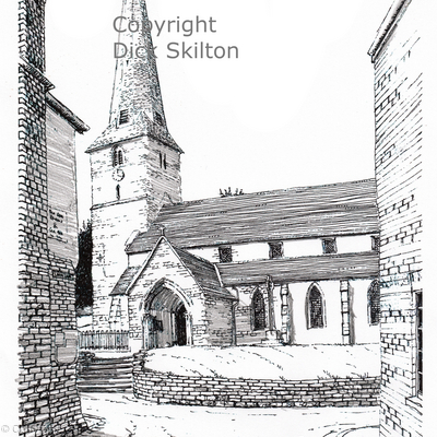 churches of Shropshire artwork watercolour and pen drawings wedding ...