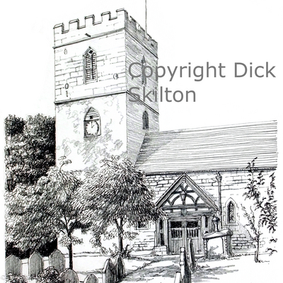 churches of Shropshire artwork watercolour and pen drawings wedding ...