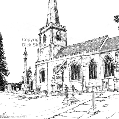 Dick Skilton Cards Worcestershire places of interest , Bewdley churches ...