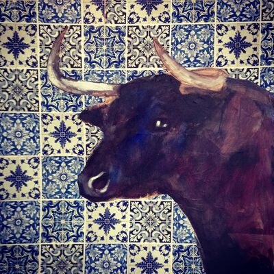 bull - acrylic