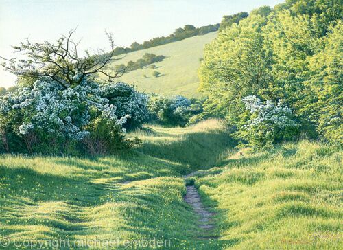 Spring Path - limited edition giclee print of original watercolour