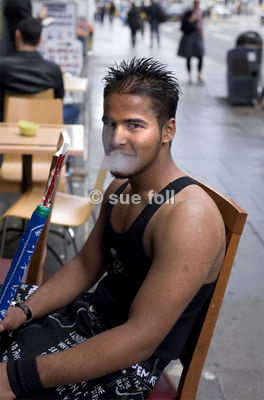 Arab boy, portrait of locals on Edgware Road, London Underground ...