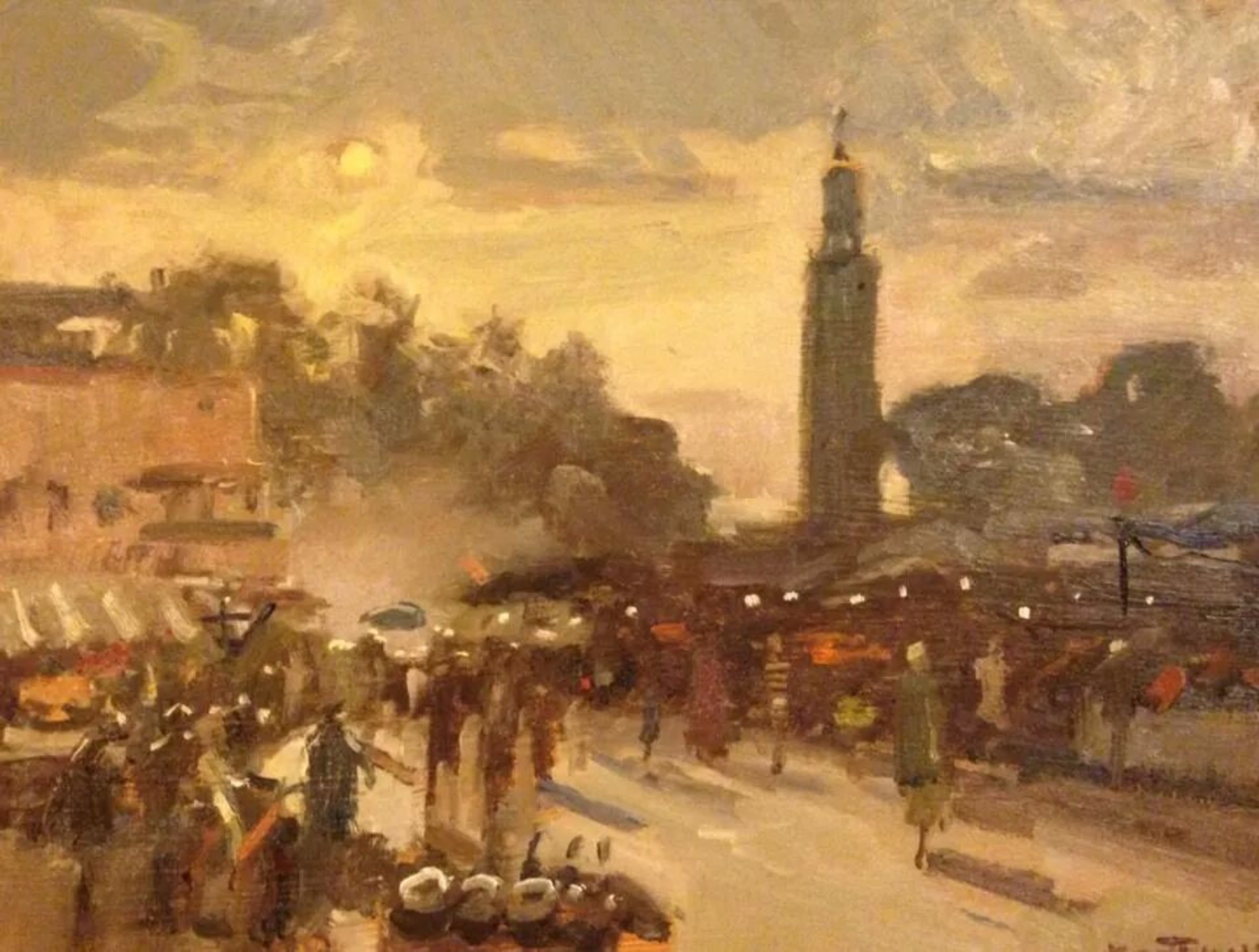 dusk in the Djemna el fna