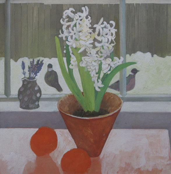 Winter still life - Gouache