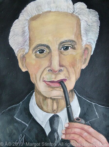 Bertrand Russell - Watercolour