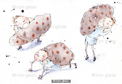 the bearing of grudges... - ink on paper (giclee print)