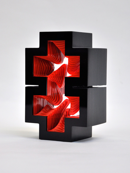 Double Cross - Cut and polished Acrylic