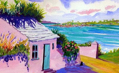 bermuda-cottage1 - acrylic