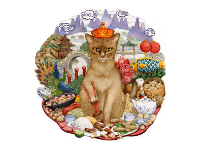 Chinese Cat - Acrylic