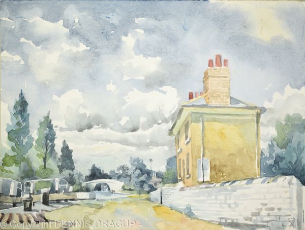 1960's Hanwell Lock House - Watercolour print