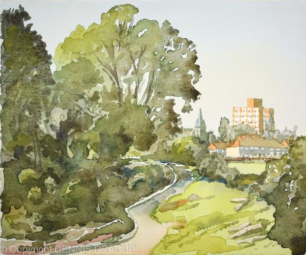 1970's Conolly Dell, Hanwell - watercolour print