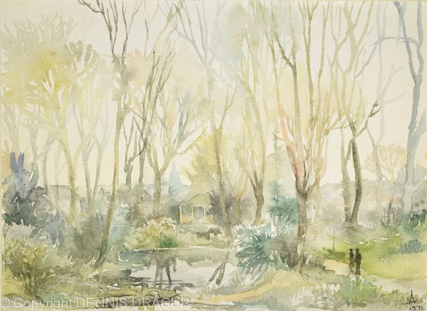 1971 Conolly Dell, Hanwell - watercolour print