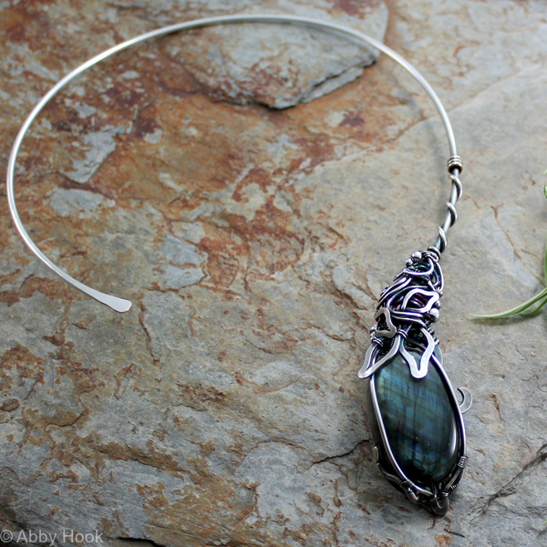 Labradorite Neck Torque (or Torc)