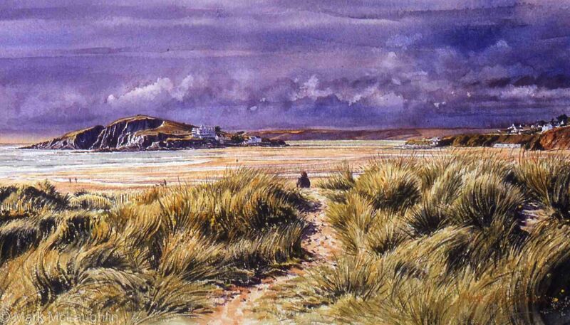 Burgh Island, Devon - watercolour