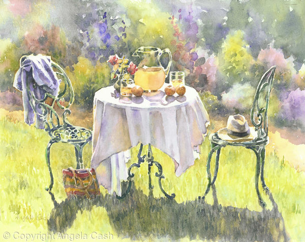 Summer Lunch - Watercolour