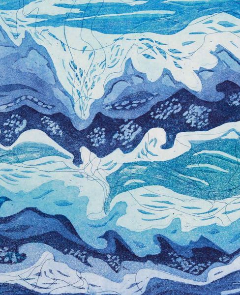 Shoreline Pool detail - Etching