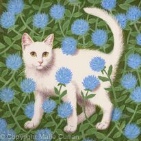 Marie Curran - cat art, paintings, drawings, tiger