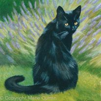 Marie Curran - cat art, paintings, drawings, tiger