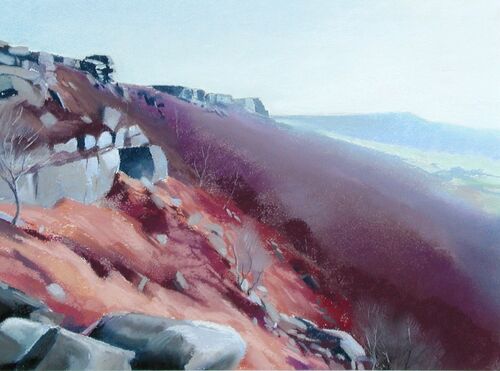 253 Curbar Edge to Baslow Edge - pastel