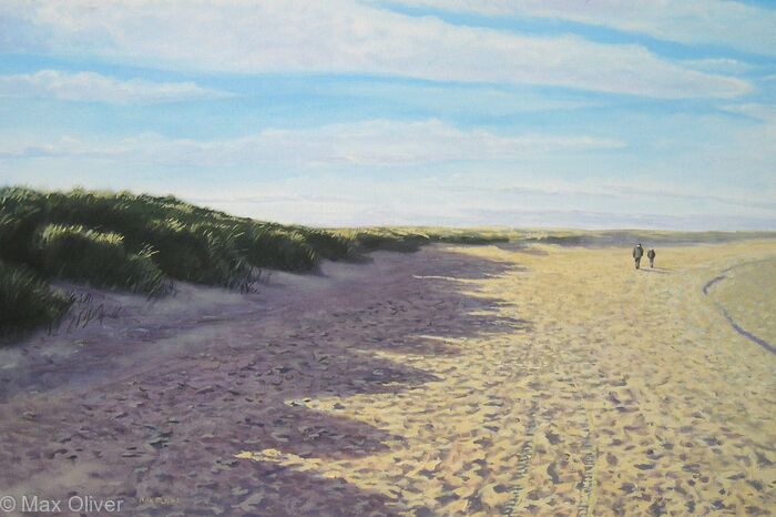 Sand Dunes, Shell Bay - Oil on Canvas